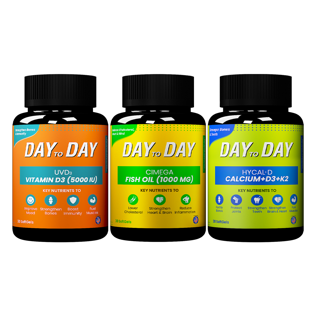 Calcium + Fish Oil + Vitamin D3 – Day to Day Healthcare